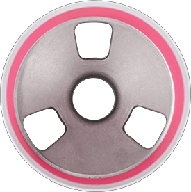 Golf Cup Hole Target Rings - Pink and White - Box of 18